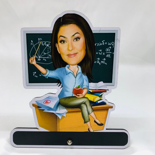 Female Teacher Caricature Frame | Awwsme Gifts