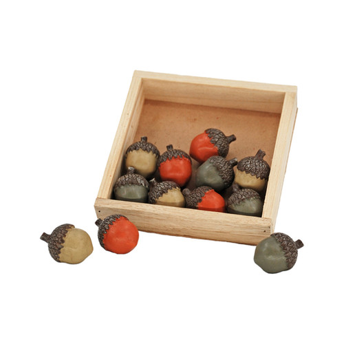 Set of 12 Resin Mini Acorns | Artisan Home