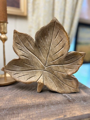 Wooden Maple Leaf Block Large | Artisan Home