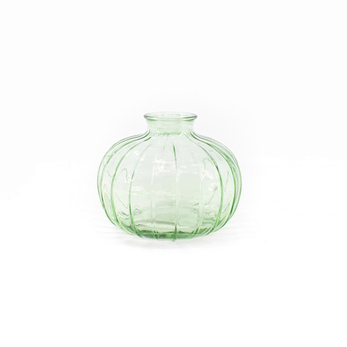 Small Light Green Round Glass Vase GAS41006 | Artisan Home
