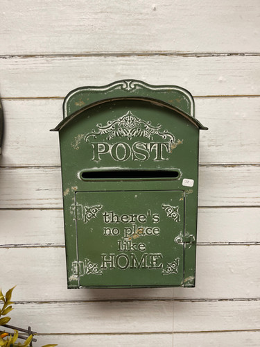 Green Antique Metal Mailbox | Artisan Home