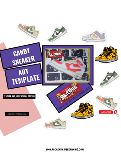 Candy Inspired Sneaker Art | AKL Afterschool