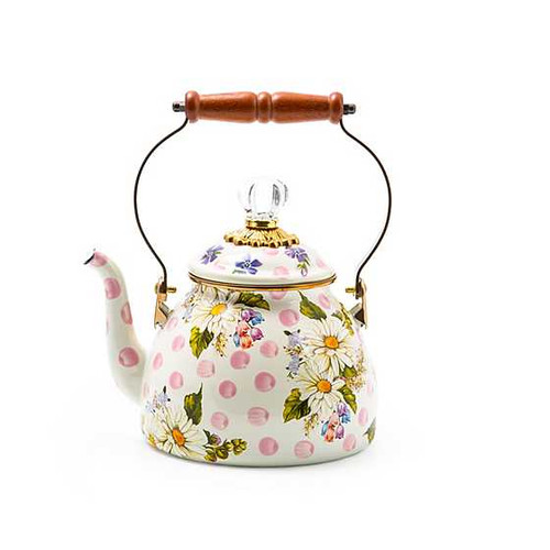 2 Quart Tea Kettle | Wildflowers Pink | Snappy Turtle