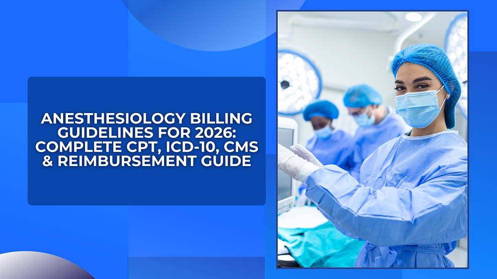 Anesthesiology Billing Guidelines 2026: CPT, Modifiers & CMS Rules
