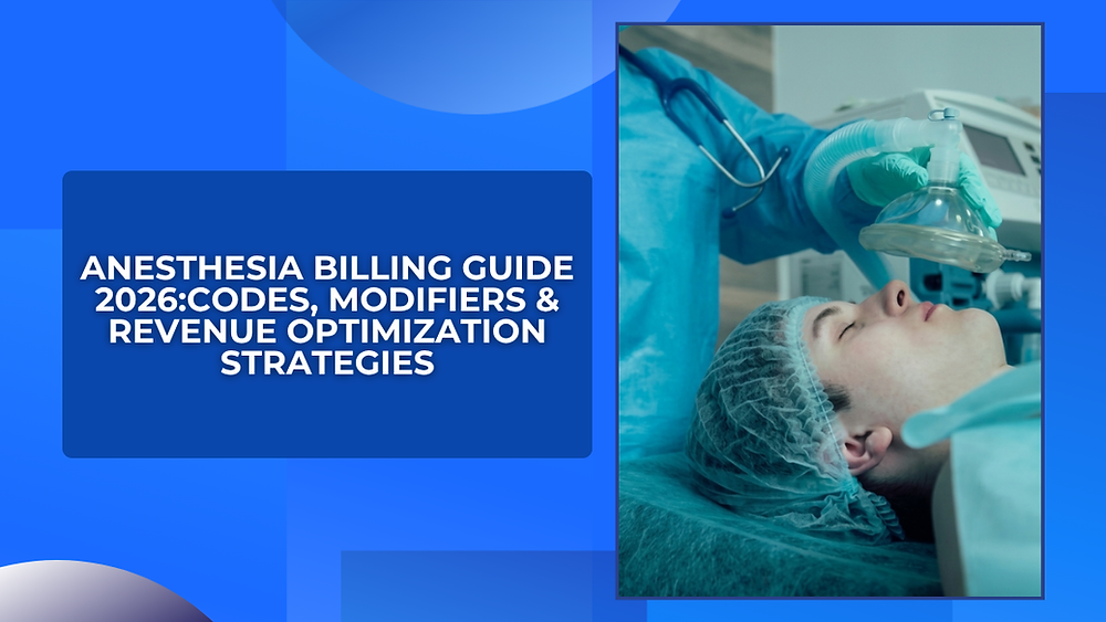 Anesthesia Billing Guide 2026: CPT Codes, Modifiers & Revenue Optimization