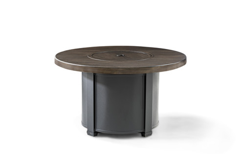 Newport 44" Round Fire Table | Solara Hot Tub Patio