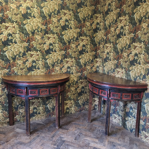 Pair of antique 19th century Chinese console tables | hutton-clarke