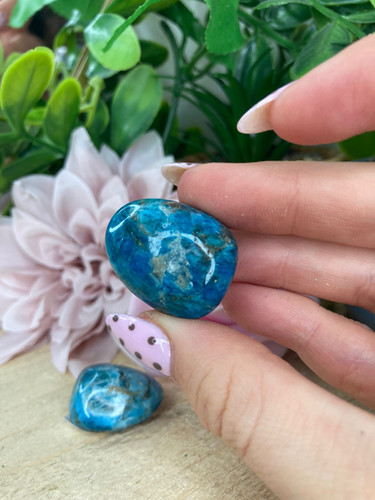 Blue Apatite Tumble | Crystal Studio UK