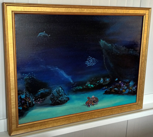 Octopus on the shipwrecks | Lorne Richardson Art