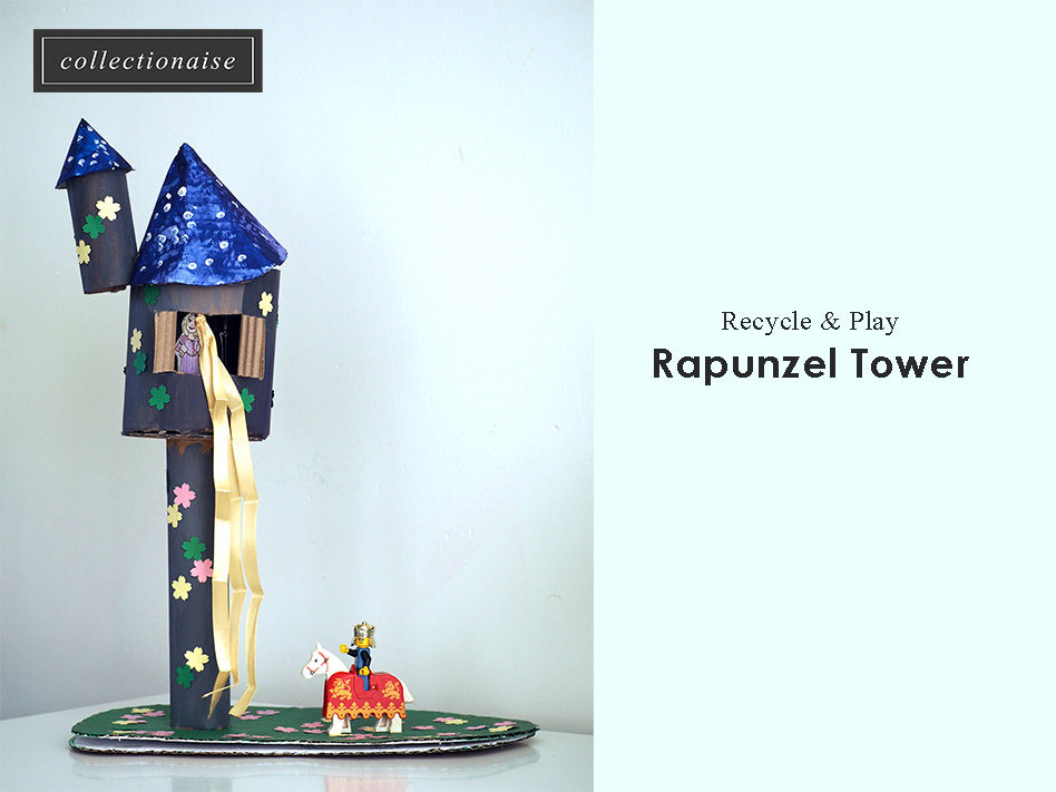 DIY Cardboard Rapunzel Tower
