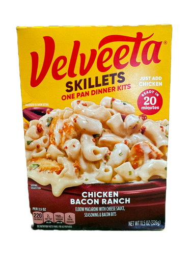 Velveeta Skillets Chicken Bacon Ranch | The Perk - Grocery Imports