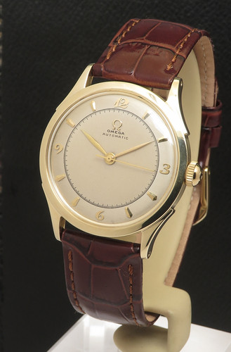 Rare 14ct Gold Omega Bumper Automatic Two Tone 1947 | Mysite 2