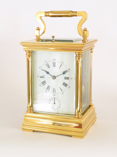 A Fine Victorian Gold Plated Repeating Carriage Clock With Alarm c1880 ...