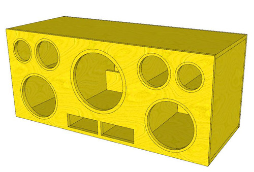 Projeto Caixa De Som 4 Vias Duatada Pelego Box Retangular 010 | PELEGO ...