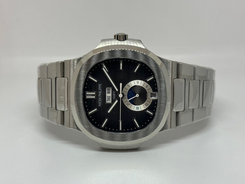 Pp Nautilus Moon Phase Grey Dial Silver | AresWatchMexico