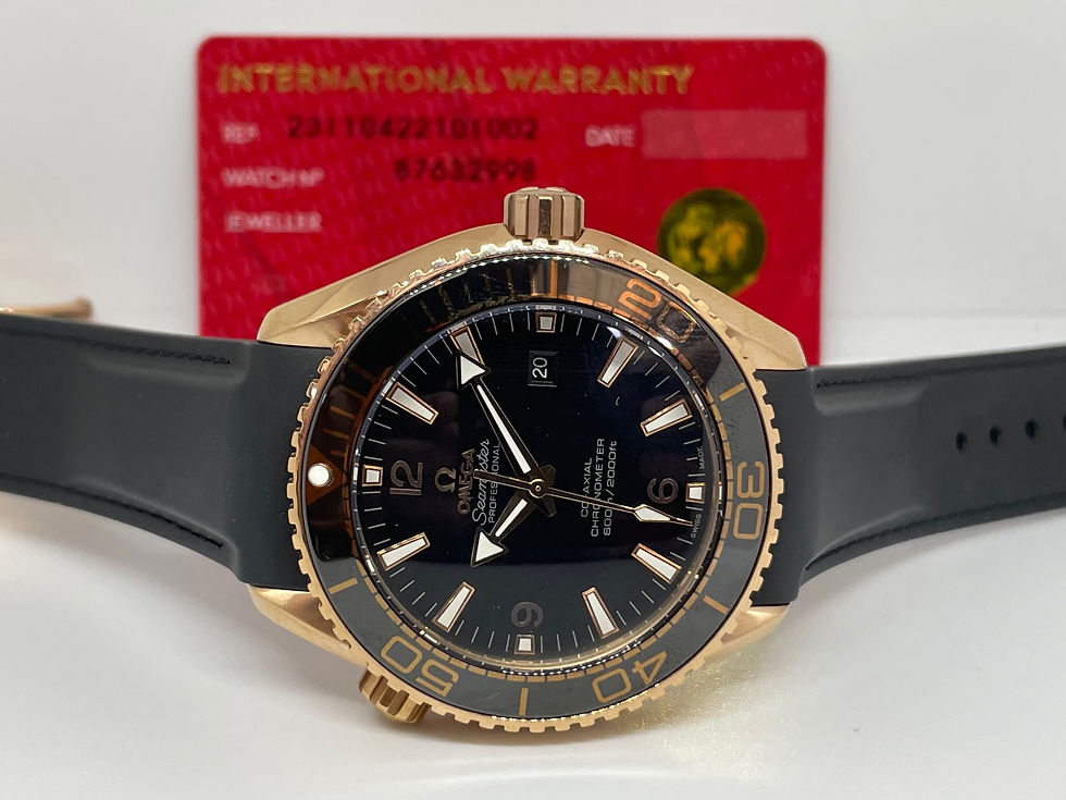 Omega Seamaster Co-Axial 600M Rose Gold Rubber Strap | AresWatchMexico