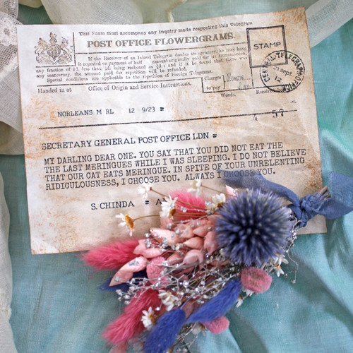 Flowergram - Send an Old-Fashioned Telegram with Dried Flowers ...