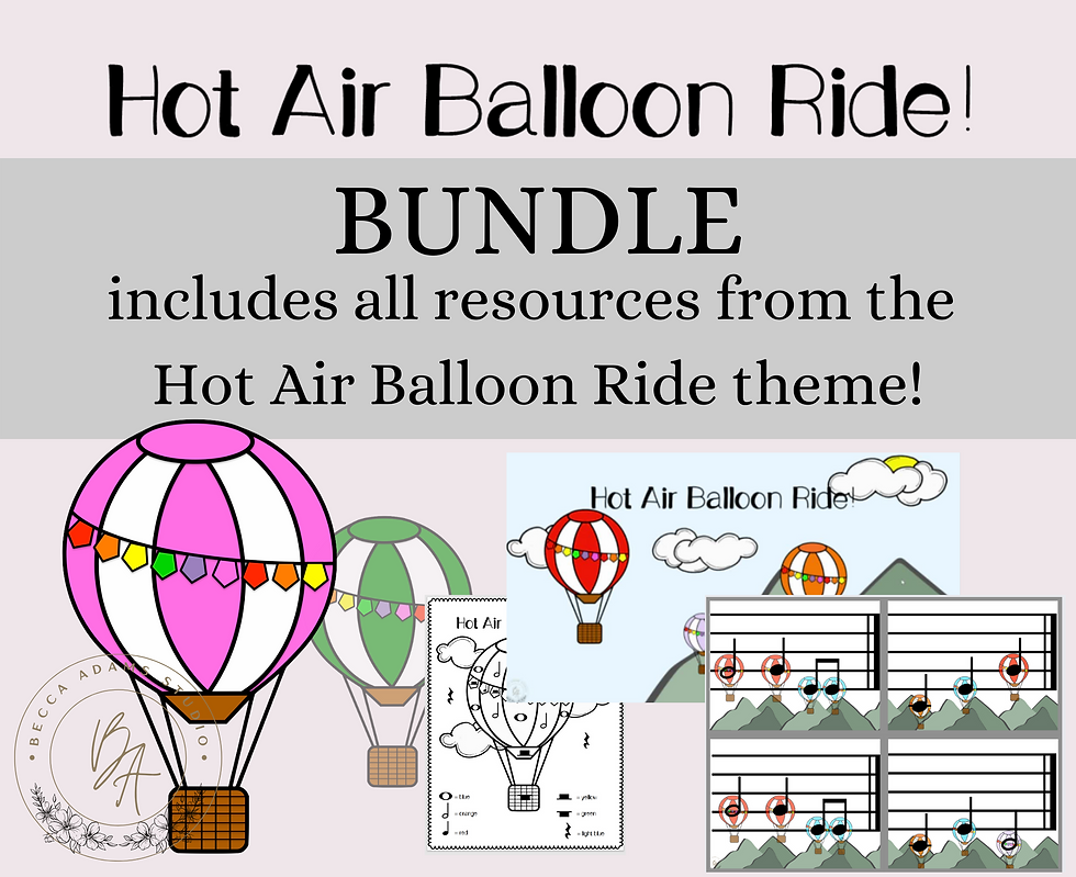K-4th themed Lesson Ideas & Free Lesson Plan (Hot Air Balloon)