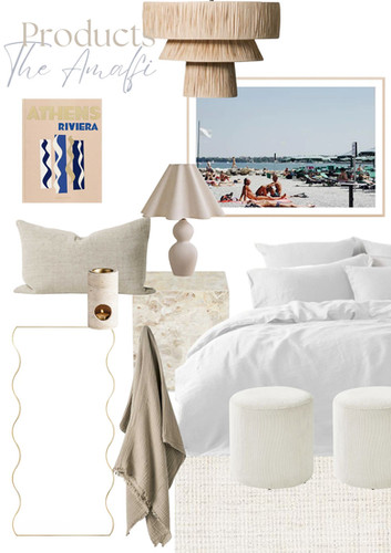 AMALFI BEDROOM DESIGN | She Creates.co