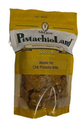 Atomic Hot Chile Pistachio Brittle | Chicago Green Chile