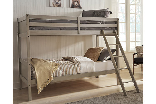 Lettner Twin/Twin Bunk Bed with Ladder | Texas Mega Gallery