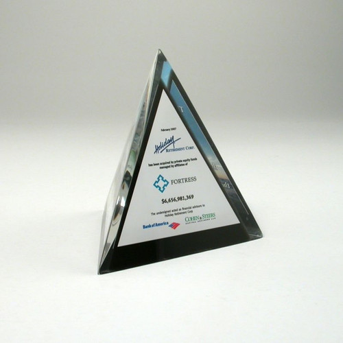Trophy - Tombstone - Triangle and Pyramid - 3 sides