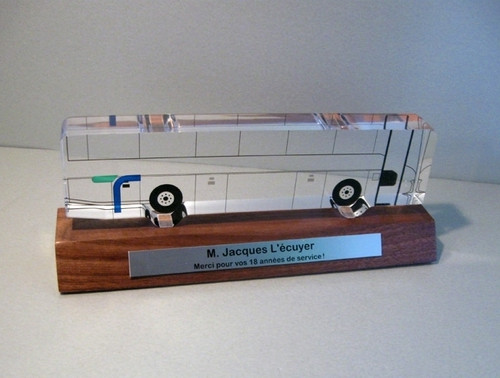 Custom - Acrylic Trophy - Bus