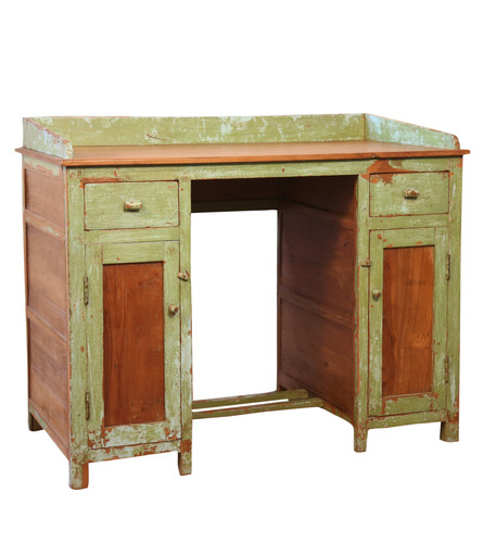 OLD ORIGINAL GREEN WRITING DESK | Antikadubai
