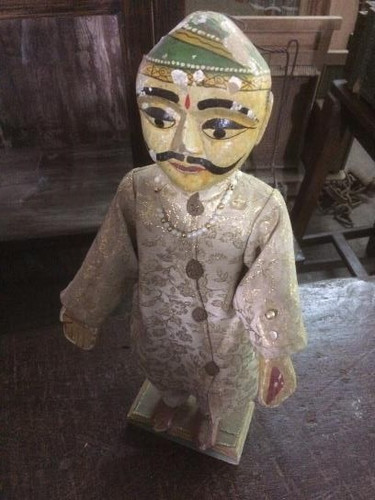 OLD WOODEN MAN STANDING PUPPET | Antikadubai