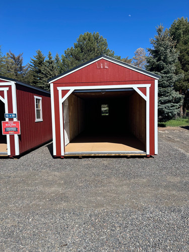 12x28 Utility Garage with 8’foot walls | Central Oregon Sheds