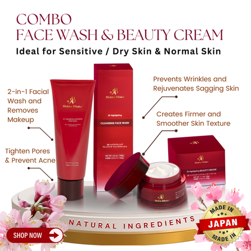 Combo Face Wash & Beauty Cream | Richita Japanese Skincare