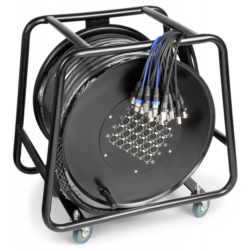 POWER DYNAMICS CONNEX - 50M PROFESSIONAL 24:4 XLR STAGE SNAKE WHEEL ...