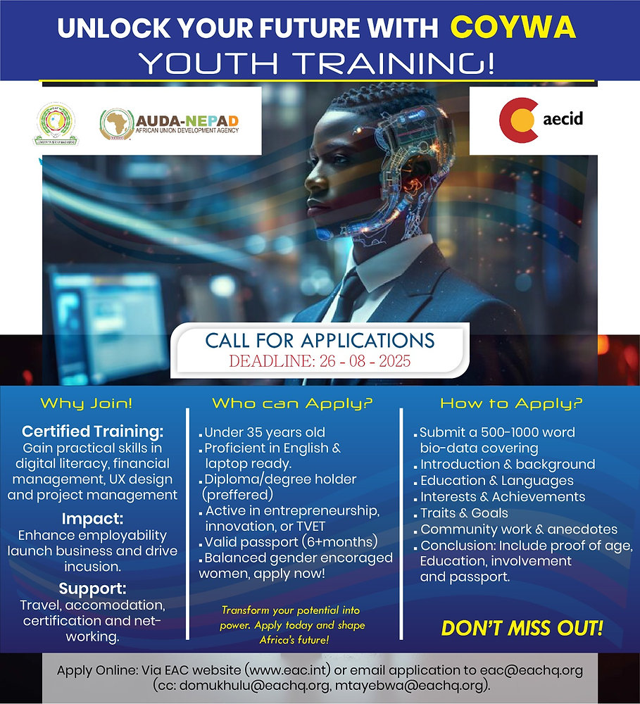 AUDA-NEPAD “Creating Opportunities for Youth and Women in Africa” (COYWA) 2025