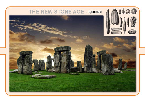 New Stone Age A4 Timeline Plate | Learning with Linden