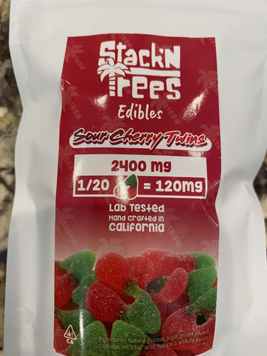 STACK N TREES 2,400 MG SOUR CHERRY GUMMIES | Cannabis NorthCounty