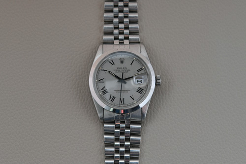 Rolex Datejust 16000 Buckley Light Gray Dial on Jubilee 1984 ...