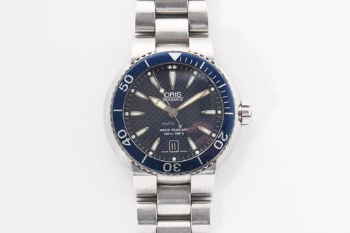 Oris Diver 7533 Automatic Date Blue | TimeMerchants