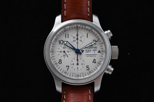 Fortis B42 Flieger Chronograph Silver Dial 42mm | TimeMerchants