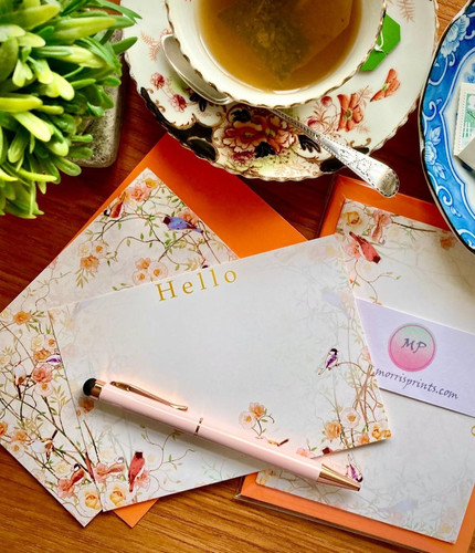 Set of 5 Luxury Notecards | www.morrisprints.com