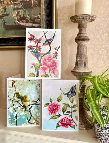 Set of 3 Greeting Cards | www.morrisprints.com