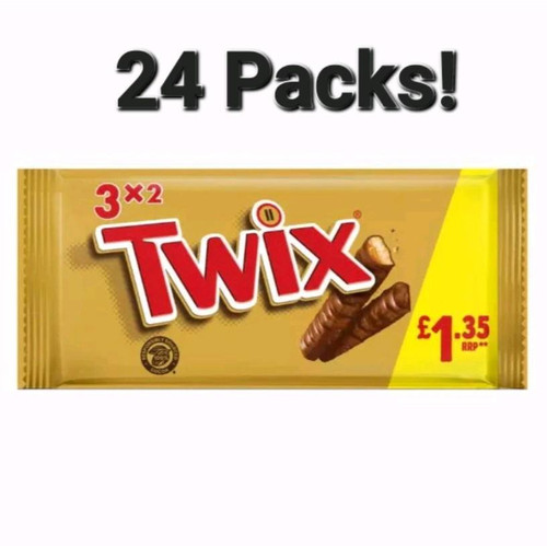 Twix Twin Bar 3-Packs - 24 Packs - Caramel Chocolate Wafer Snack | RM ...