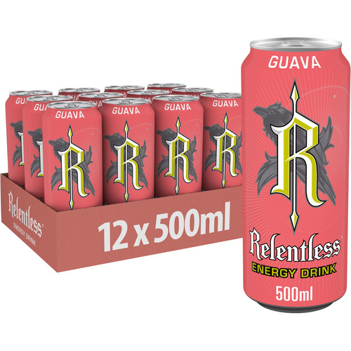 Relentless Guava - 12 x 500ml Cans | RM Wholesale
