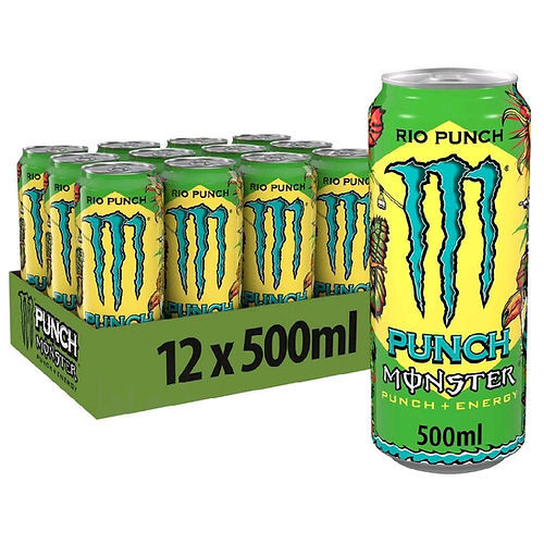 Monster Energy Rio Punch - 12 x 500ml Cans | RM Wholesale