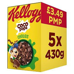Kelloggs Coco Pops Chocos - 5 x 430g Boxes | RM Wholesale