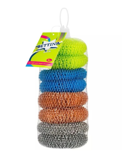 Bettina Galvanised & Pot Scourers - 6 Pack | RM Wholesale