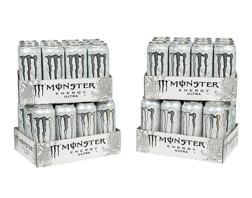 Monster Energy Ultra Zero White - 48 x 500ml Cans | RM Wholesale