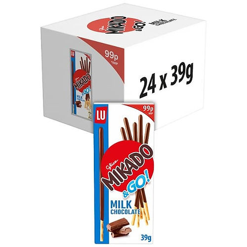 Mikado Milk Chocolate Sticks - 24 x 39g Boxes | RM Wholesale