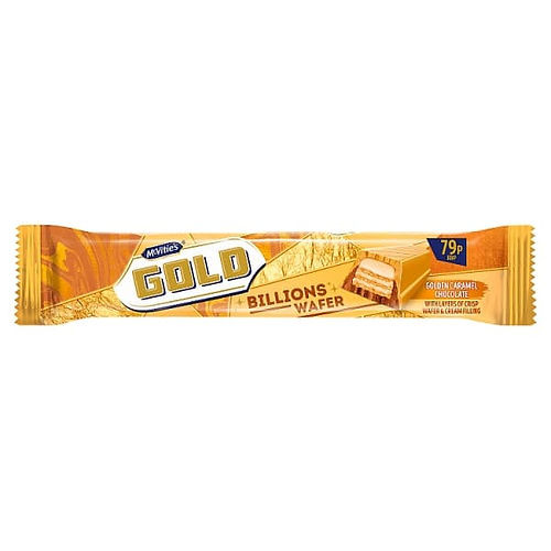 McVities Gold Billion Bars - 24 x 39.5g Packs | RM Wholesale