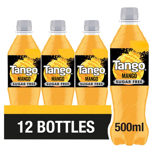 Tango Mango Sugar Free - 12 x 500ml Bottles | RM Wholesale
