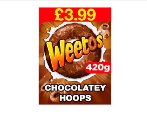Weetabix Weetos PM - 8x420g | RM Wholesale